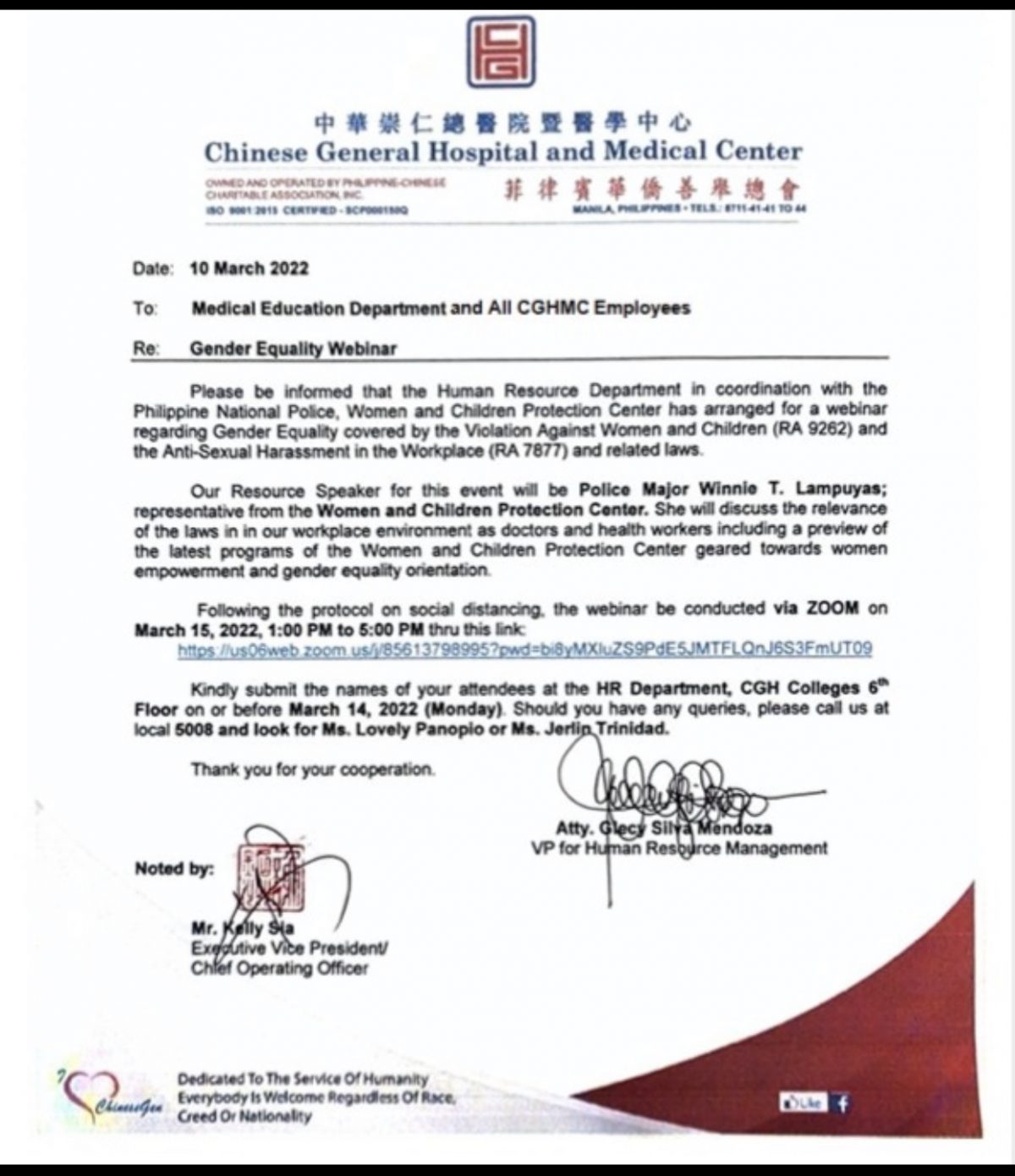 CGHMC Community – Anything and everything CGHMC!