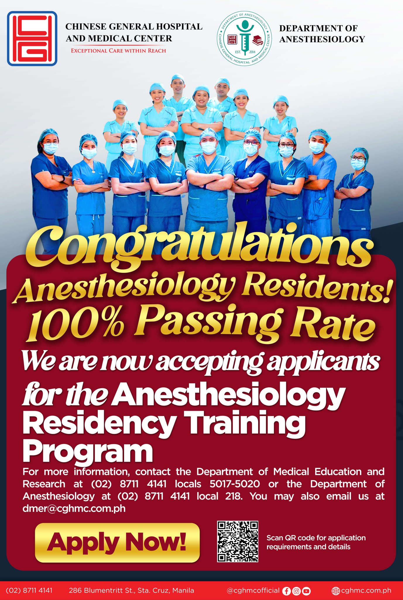 Residency Training Program in Anesthesiology - CGHMC