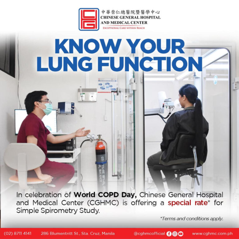Know your Lung Function - Word COPD Day - CGHMC